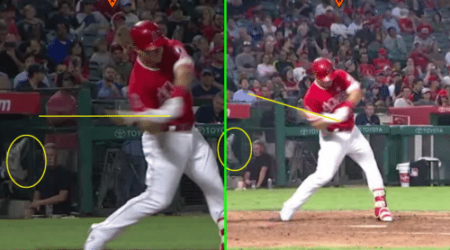Improve Turn Behind Vs Push Barrel MLB Hands Above Level Bat Path ...